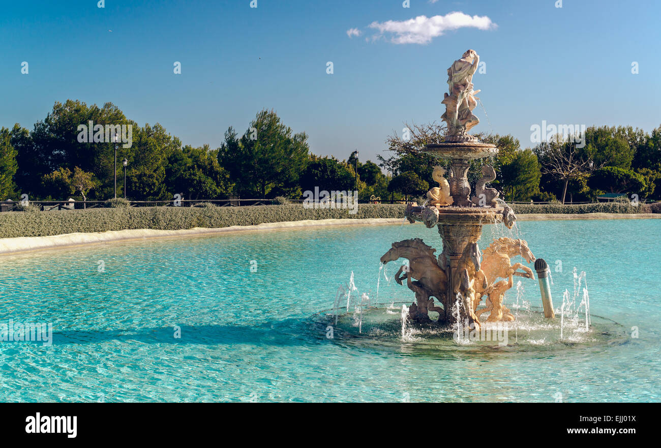 Statue baroque de la fontaine de neptune Banque de photographies et d ...