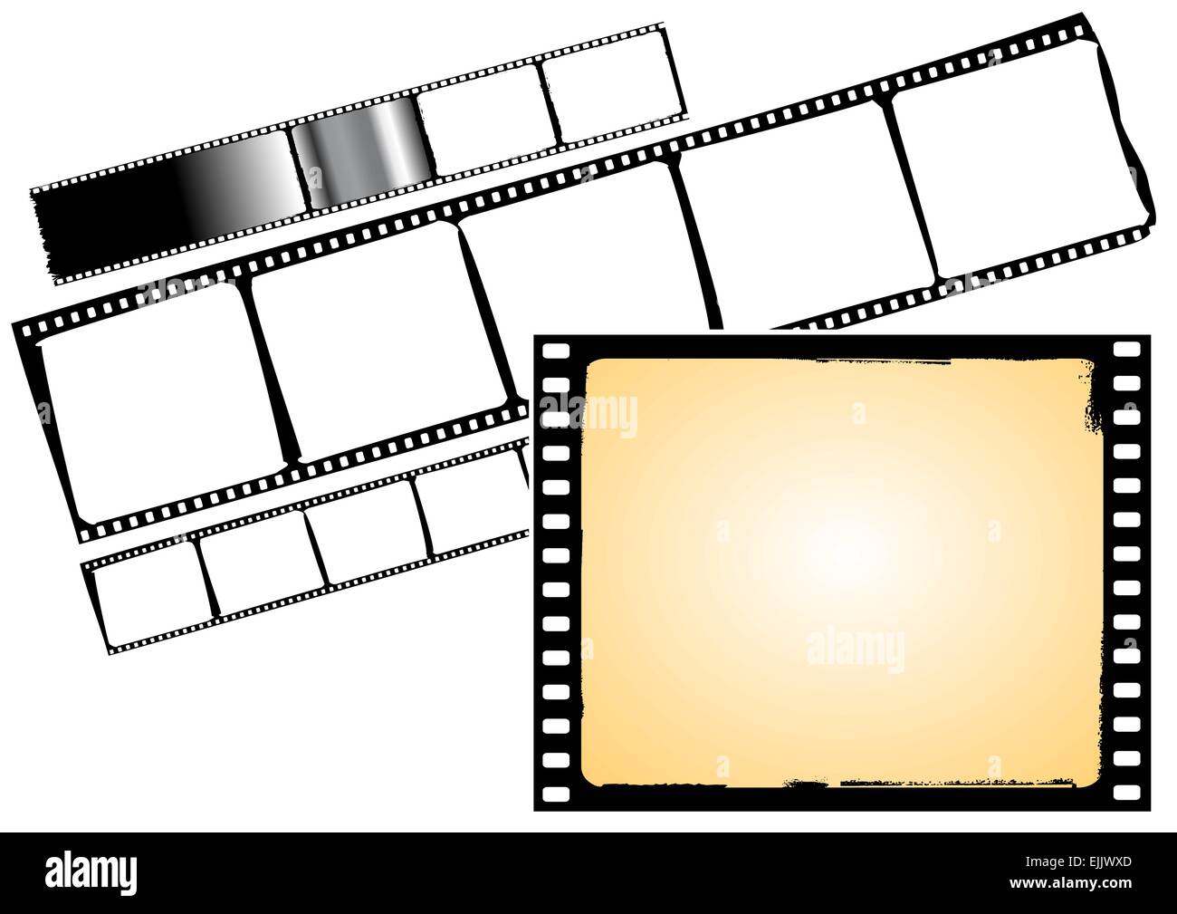 Negative film frames Banque d'images vectorielles - Alamy