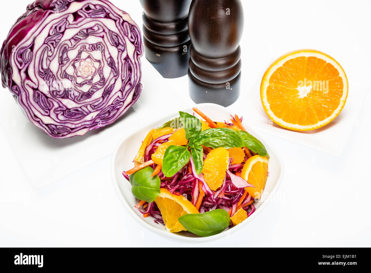 Salade de chou salade de chou rouge Banque de photographies et d’images ...