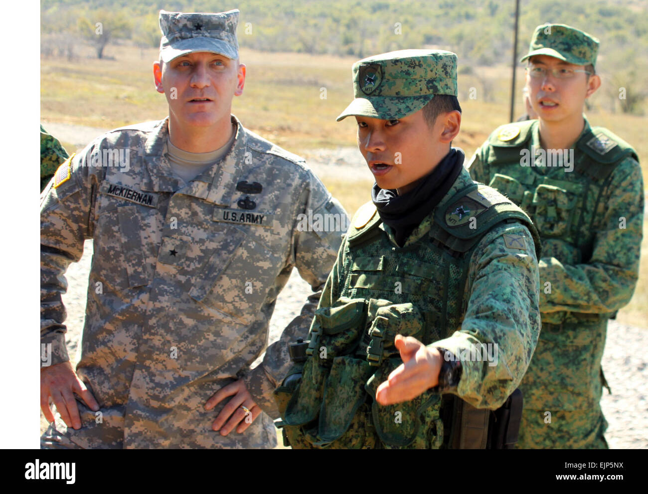Le s.. Jeffrey Yap, chef d'équipe des Forces armées de Singapour ...