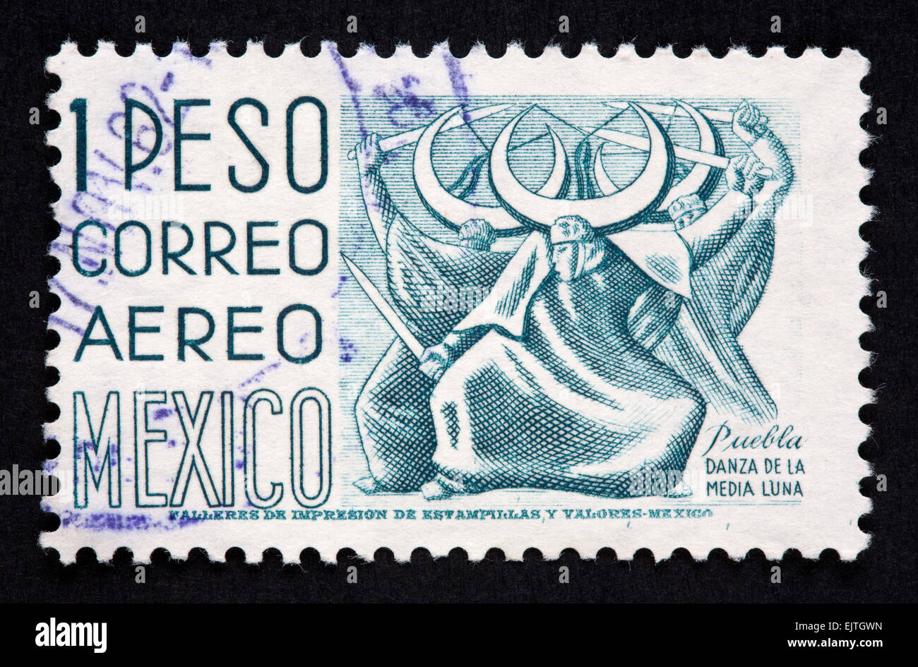 Mexican Postage Stamp Mexico Banque d'image et photos - Alamy