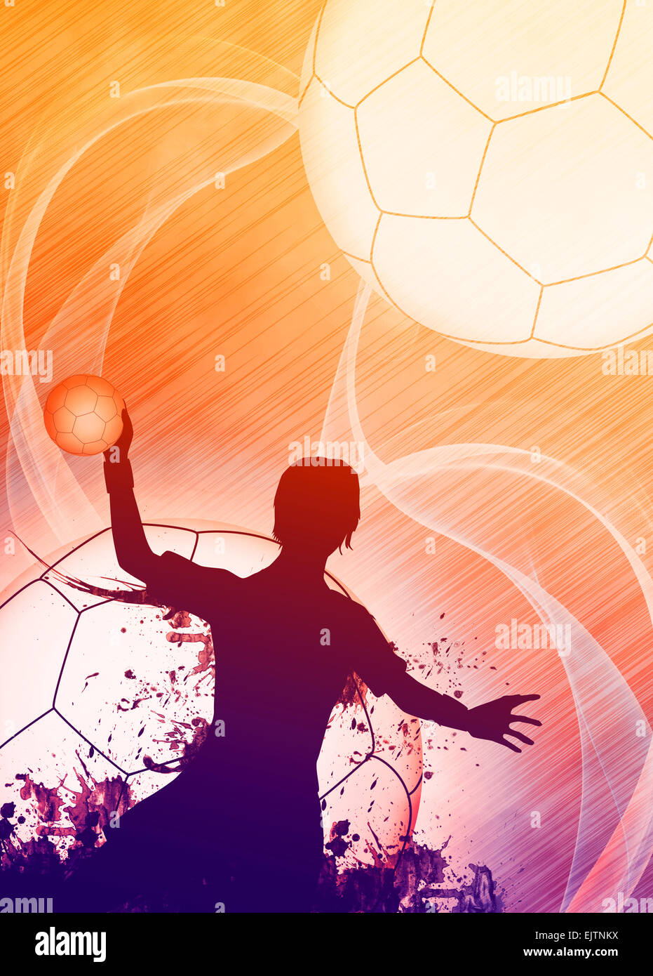 Handball match invitation poster flyer Banque de photographies et d ...