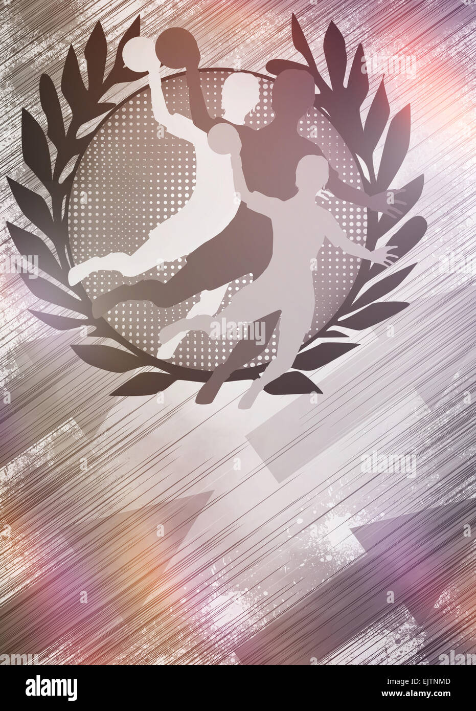 Handball match invitation poster flyer Banque de photographies et d ...