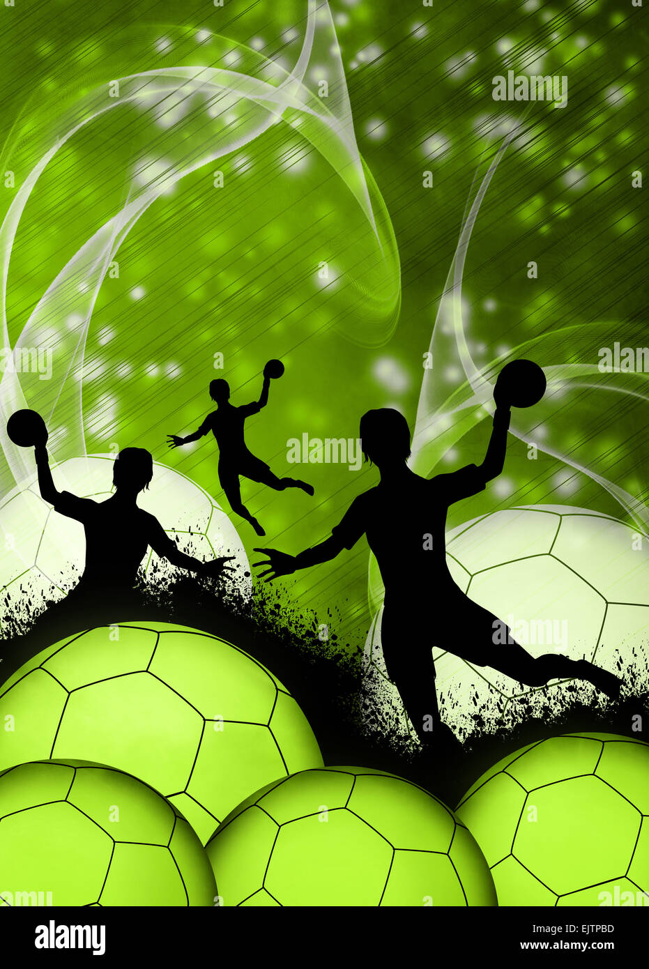 Handball match invitation poster flyer Banque de photographies et d ...