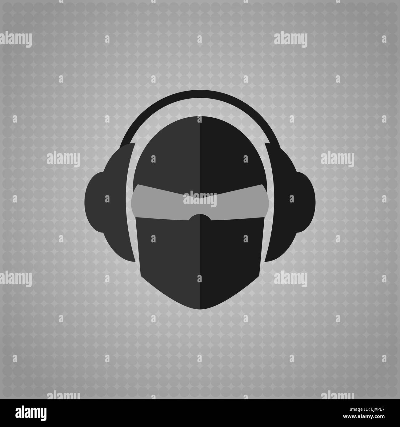 Dj vector logo design template Banque de photographies et d’images à ...