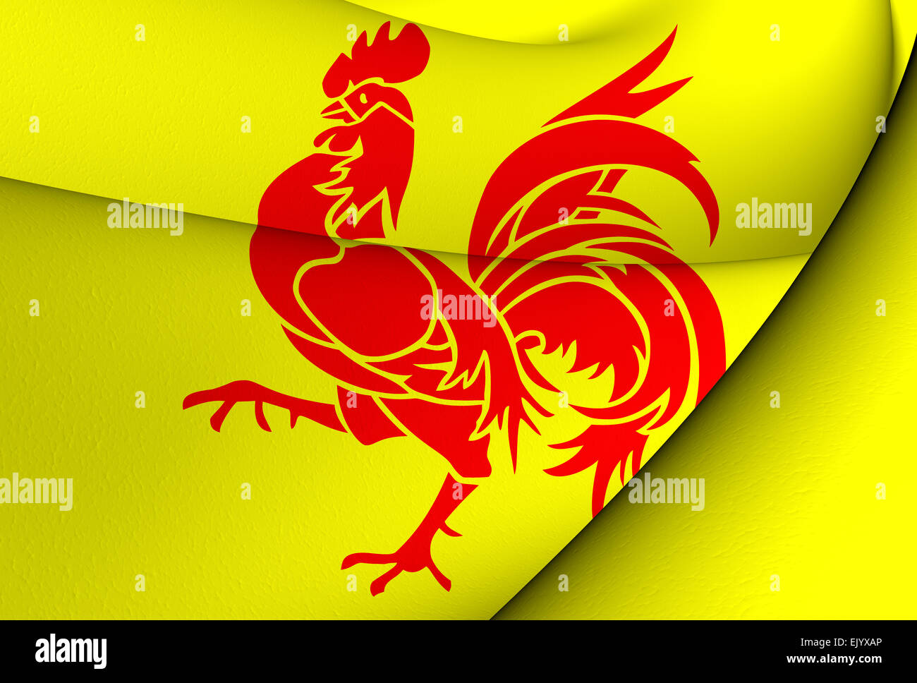 Walloon flag Banque de photographies et d’images à haute résolution - Alamy