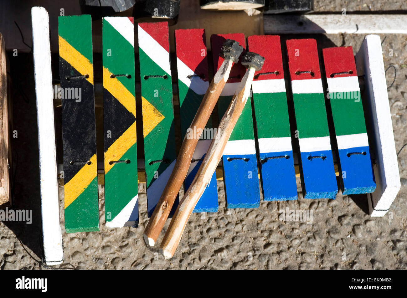 Drapeau sud africain couleurs couleurs Banque de photographies et d ...