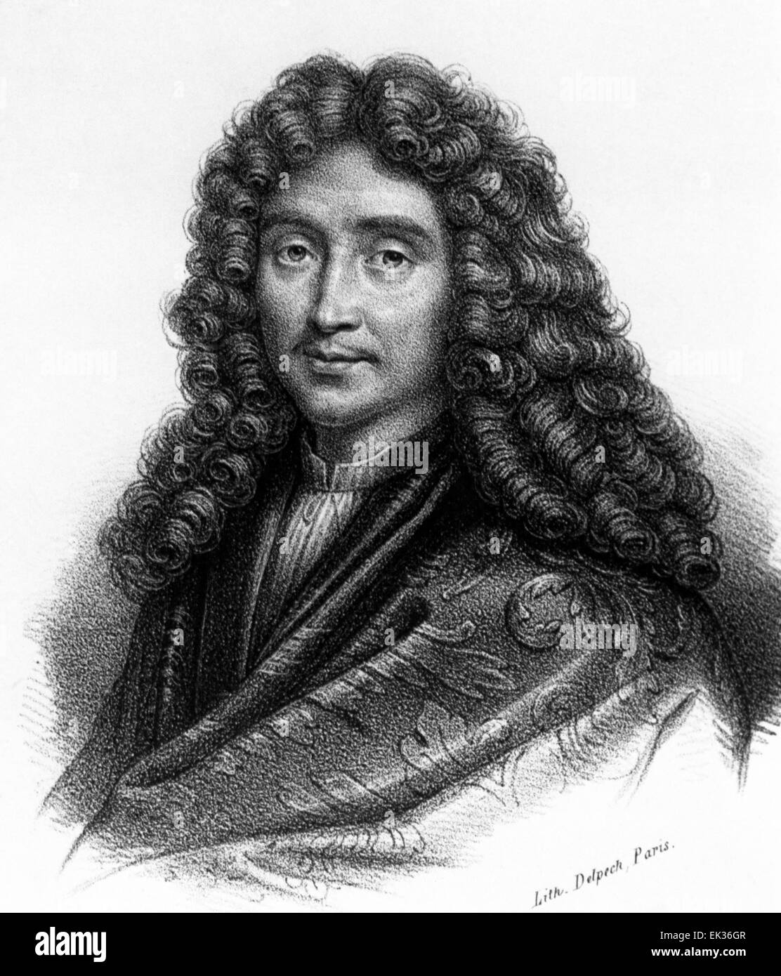 Jean Baptiste Poquelin Moliere Banque d'images noir et blanc - Alamy