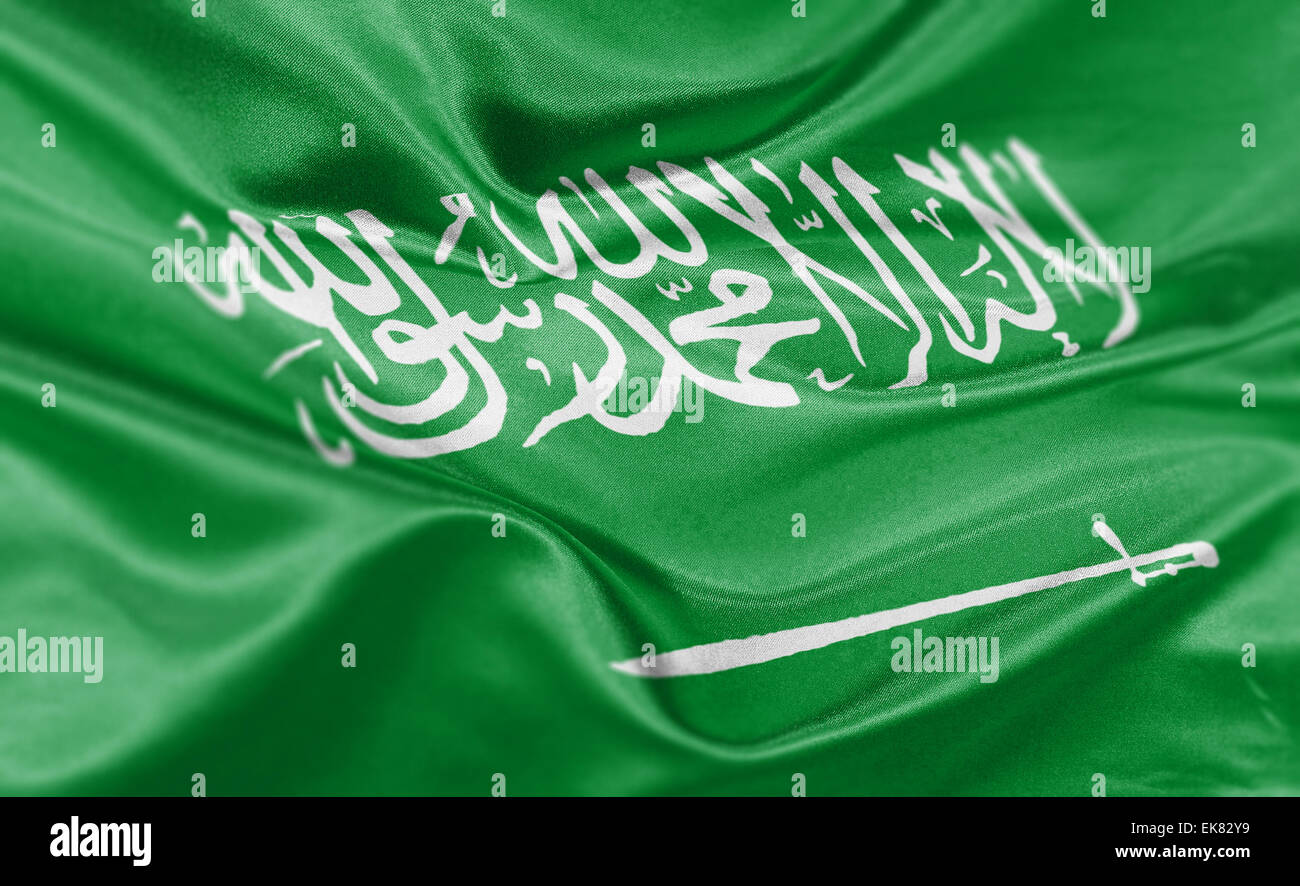 Rendu haute résolution d'Arabie saoudite drapeau national Photo Stock ...