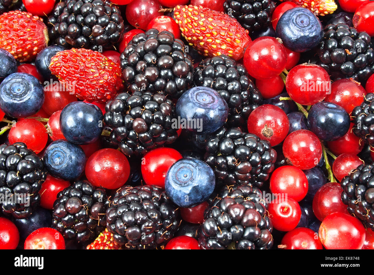 Les baies fraîches différentes comme arrière-plan Photo Stock - Alamy