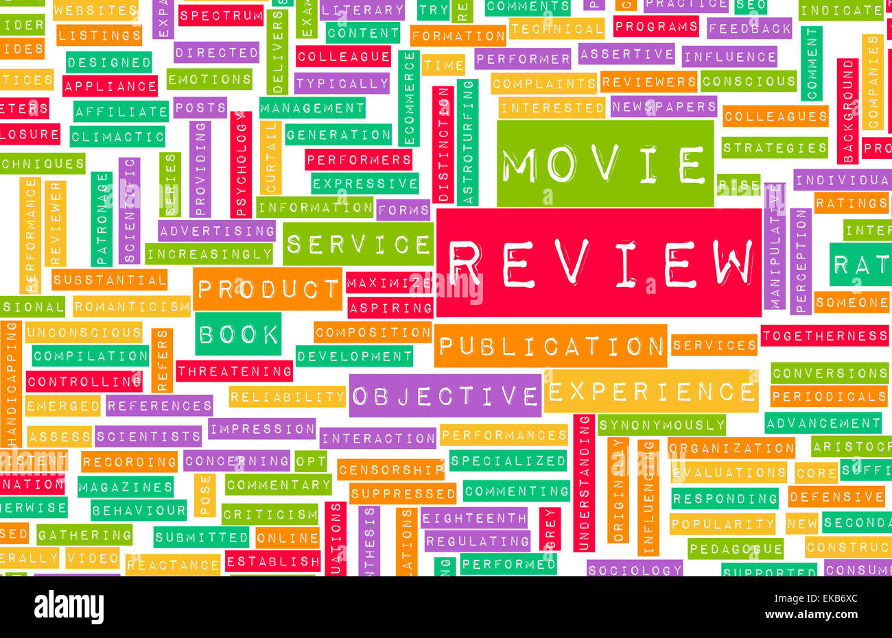 Film review Banque de photographies et d’images à haute résolution - Alamy