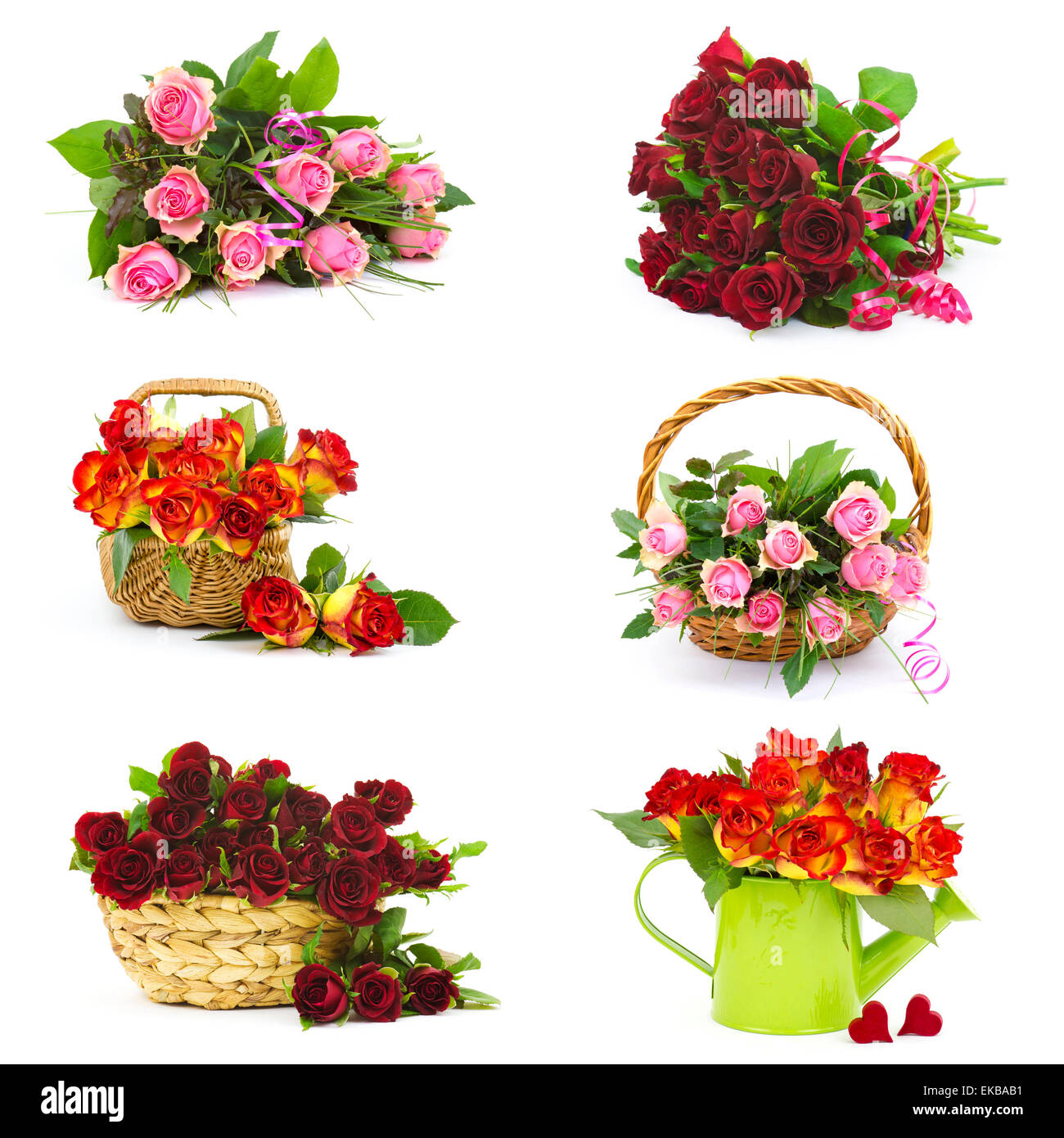 Collage de roses Banque de photographies et d’images à haute résolution ...