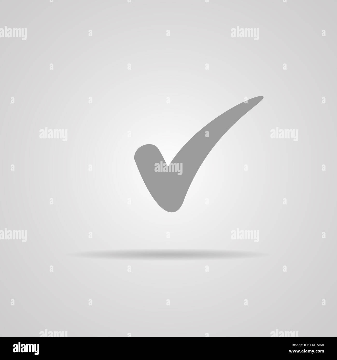 Icône de signe de validation. Case à cocher Bouton. Vector Photo Stock ...