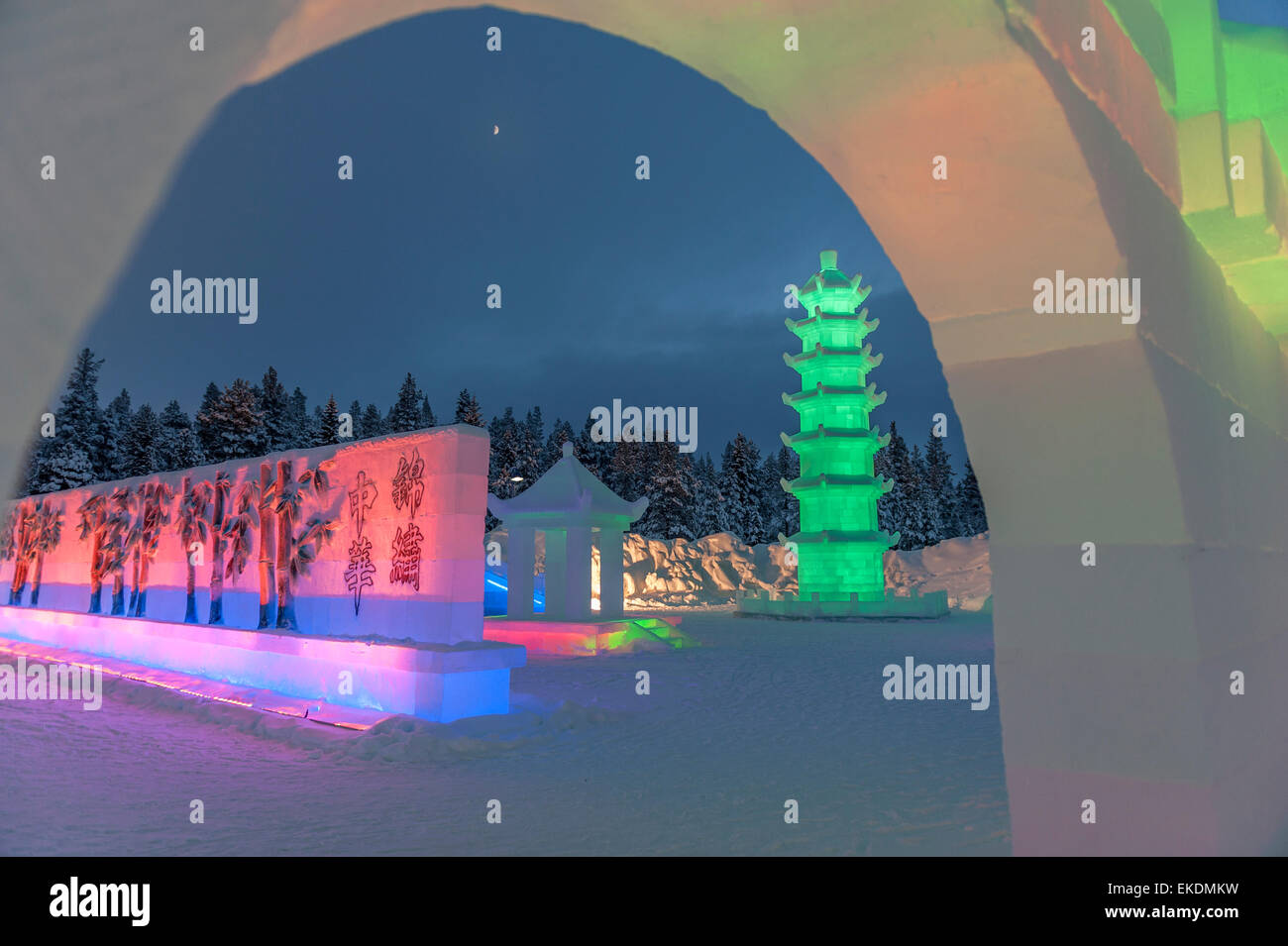 Wonderworld of ice sculpture park Banque de photographies et d’images à ...