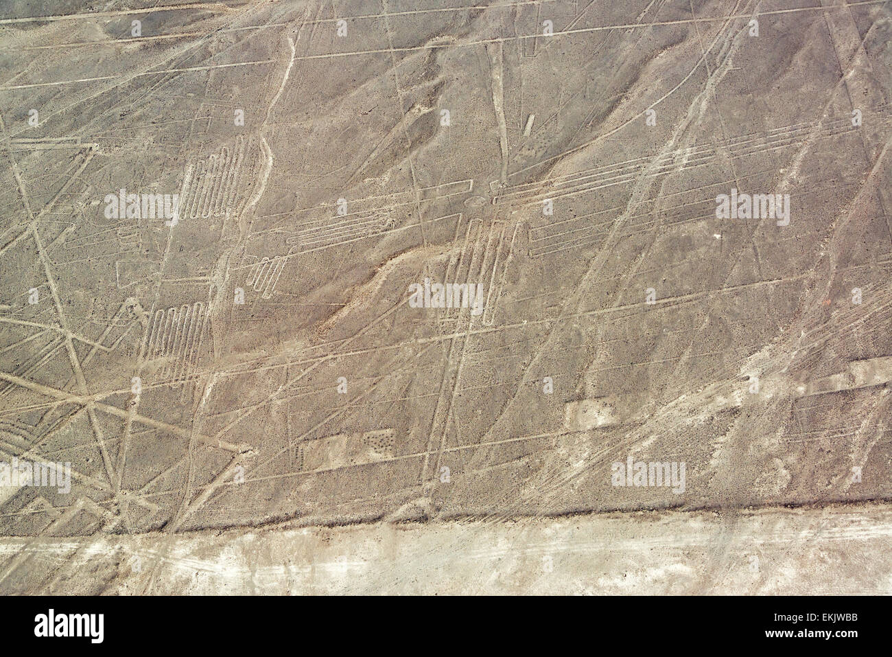 Lignes de Nazca géoglyphes de Nazca au Pérou Photo Stock - Alamy