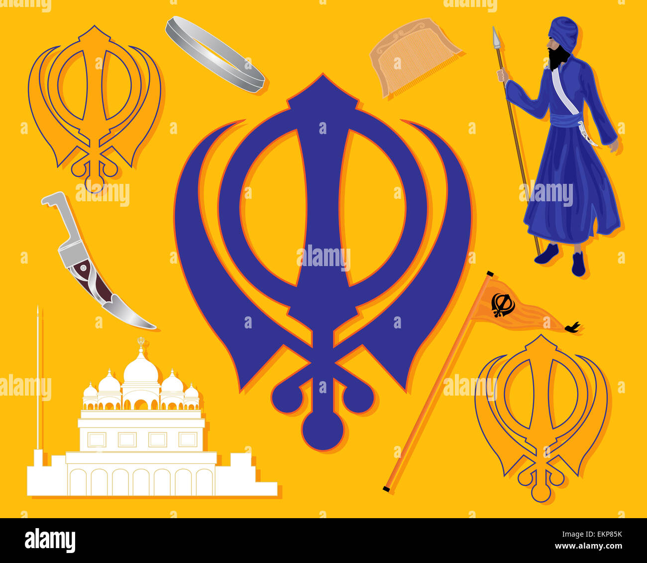 Sikh symbols Banque de photographies et d’images à haute résolution - Alamy