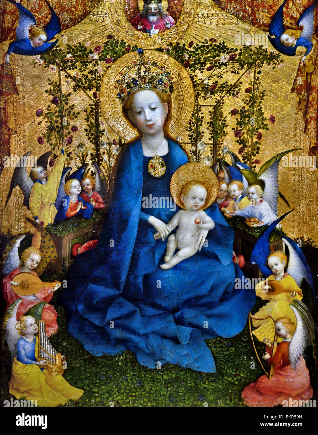 Stefan lochner madonna de la rose bower Banque de photographies et d ...