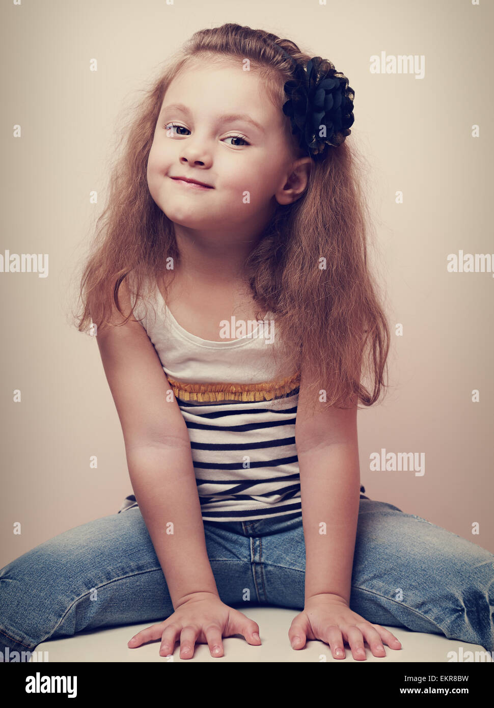 Little female model posing in Banque de photographies et d’images à ...