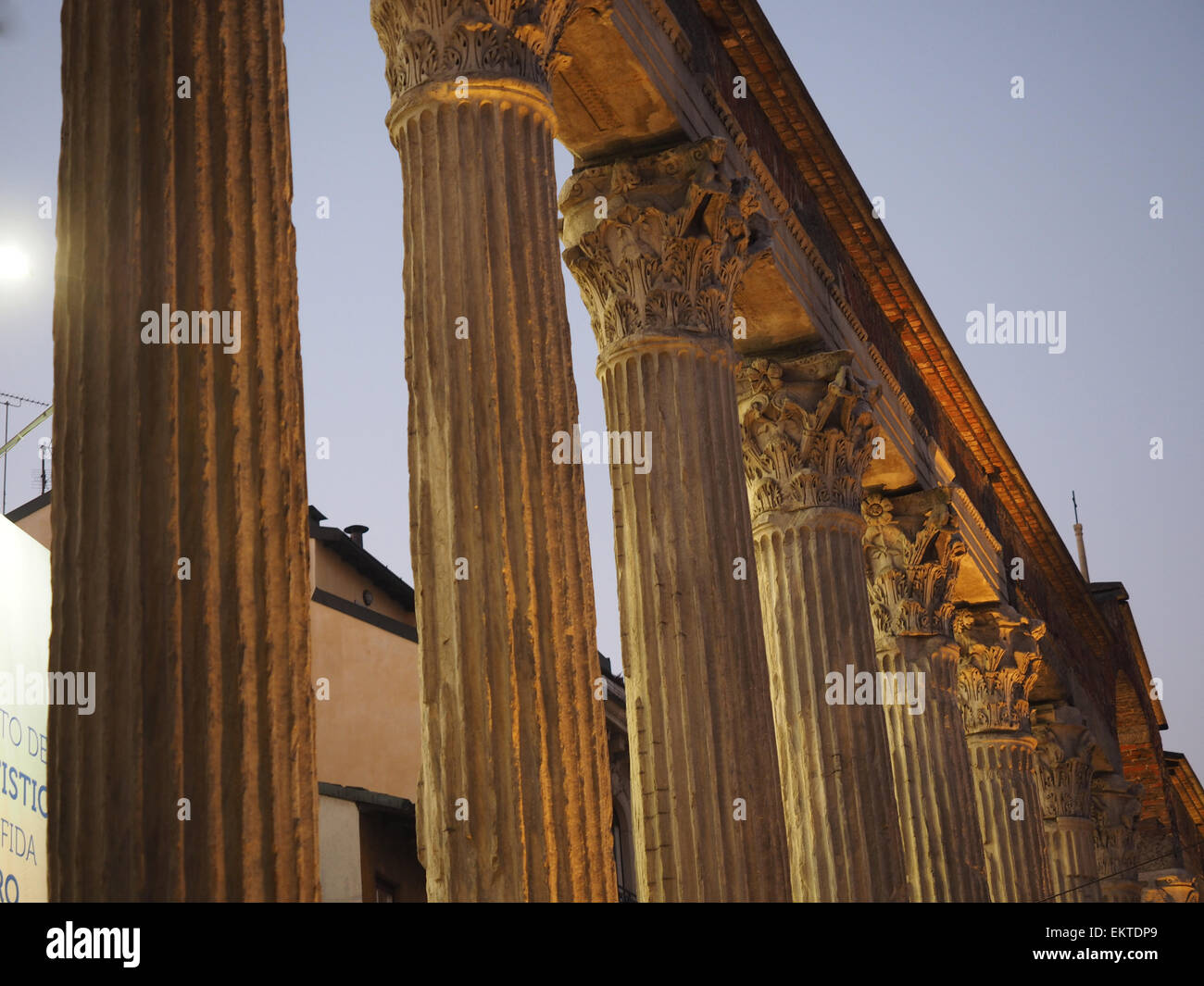 La colonne di San Lorenzo, colonnade colonnes du Saint-Laurent, le ...