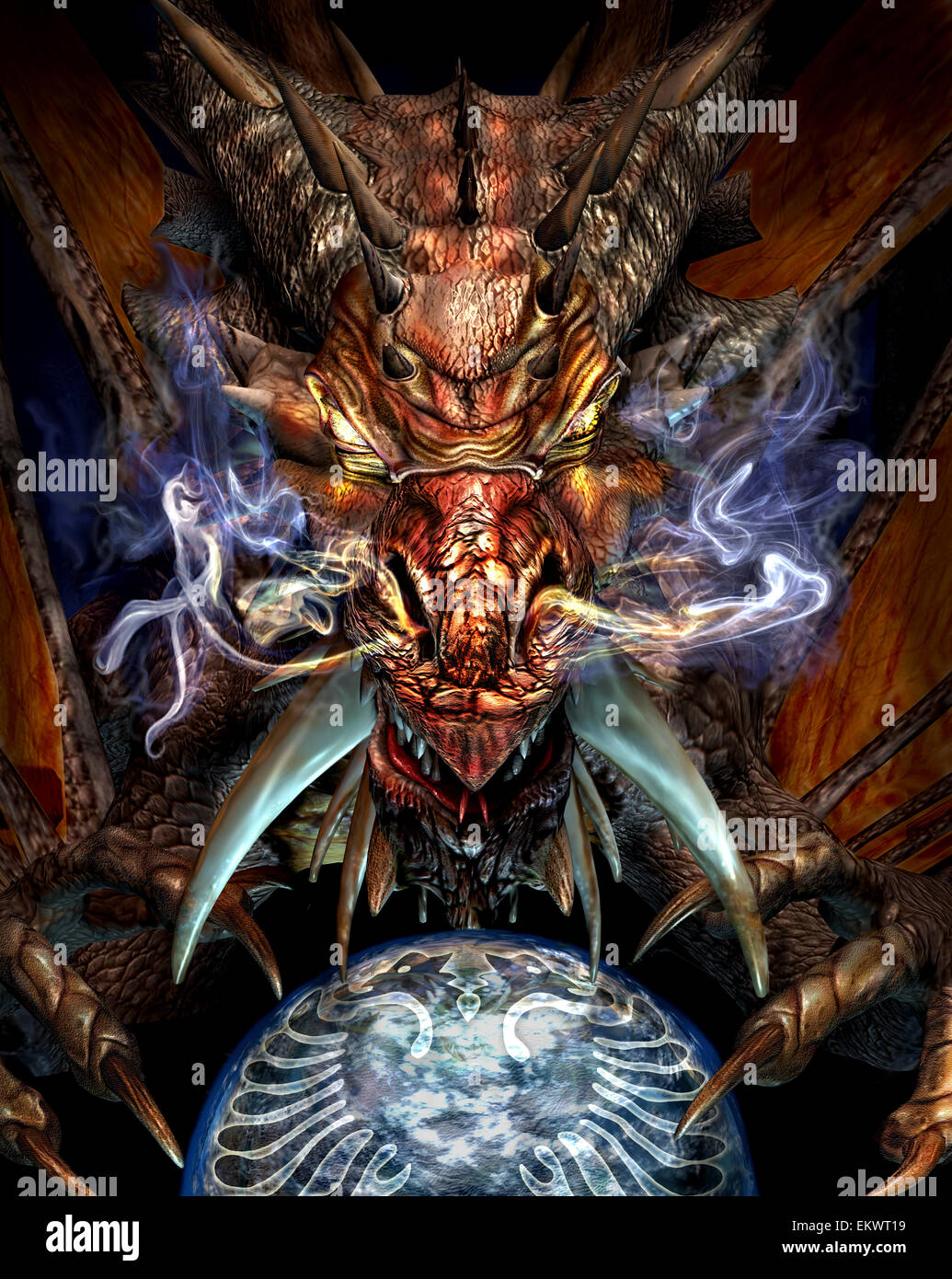 Oeuvre de dragon rouge Banque de photographies et d’images à haute ...