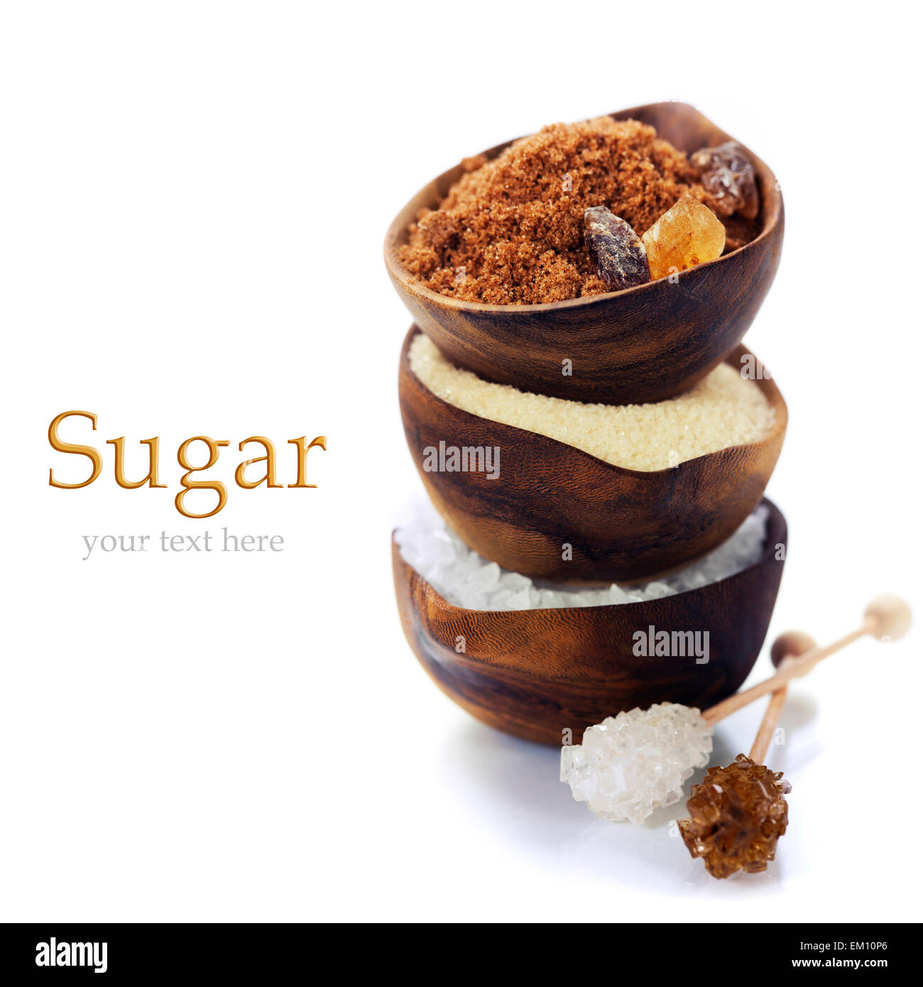 Sugar various white Banque d'images détourées - Alamy