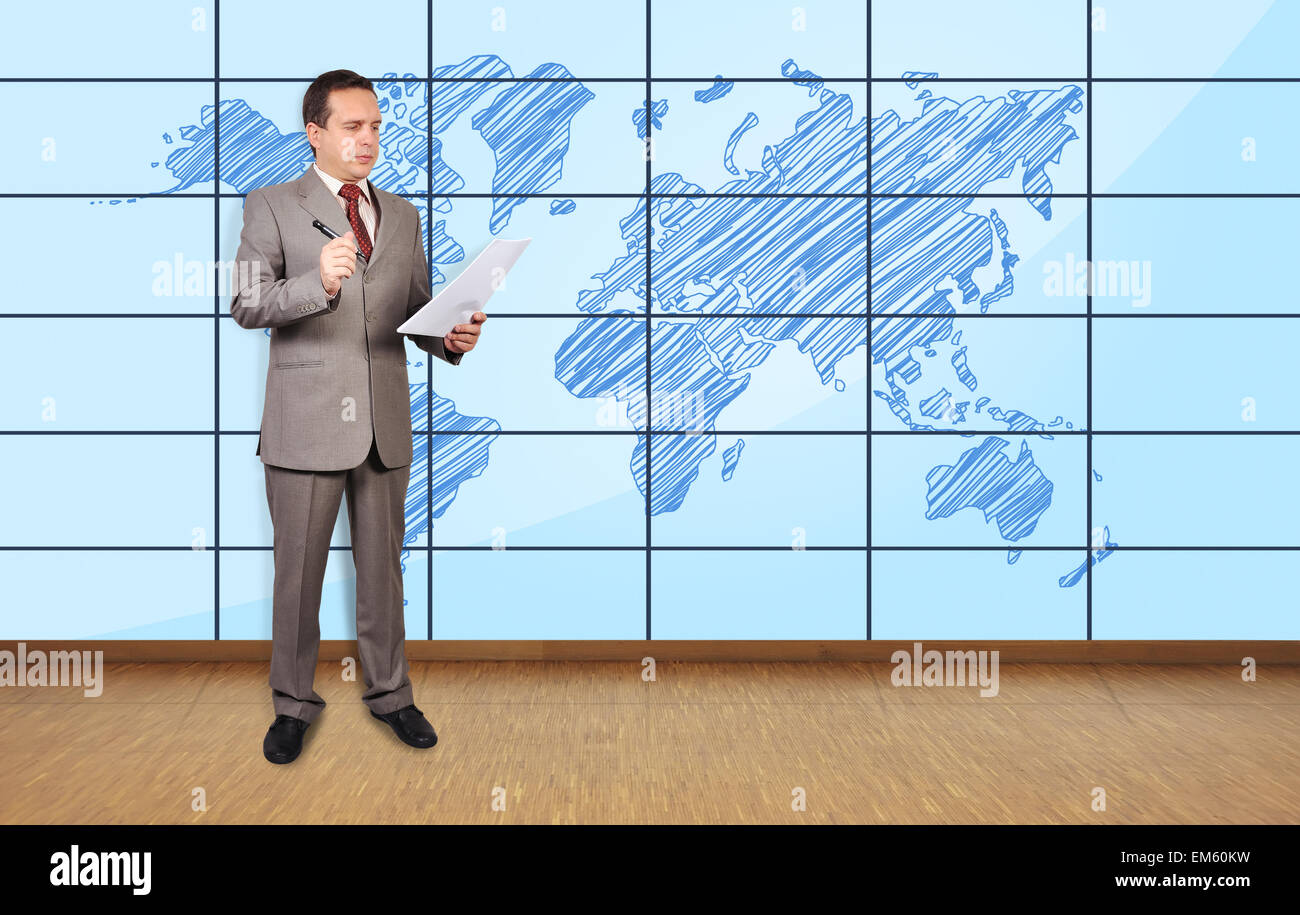 Carte sur le mur Banque d'image et photos - Alamy