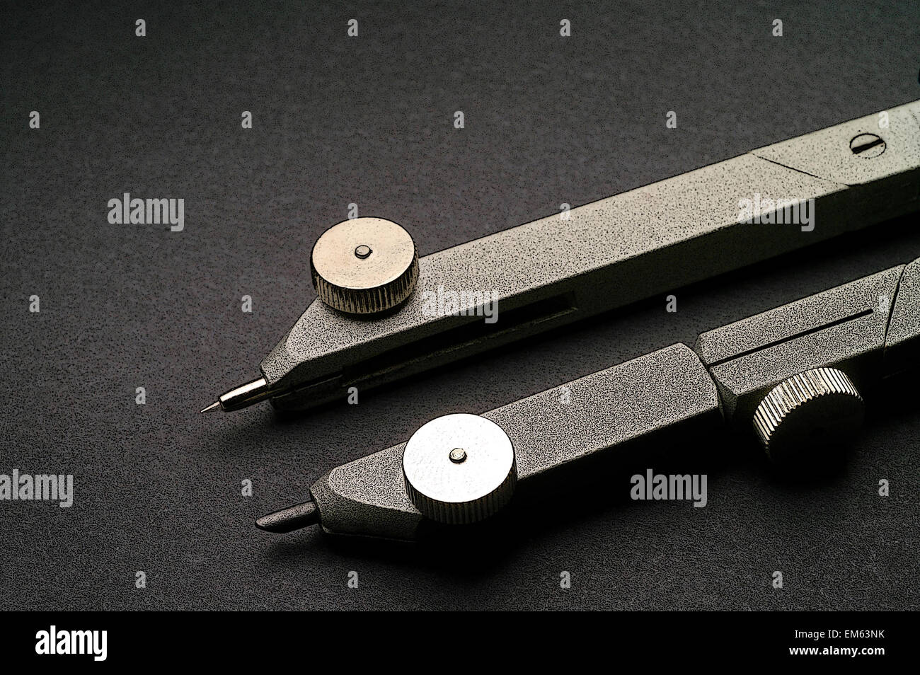 Compass math tool Banque de photographies et d’images à haute ...