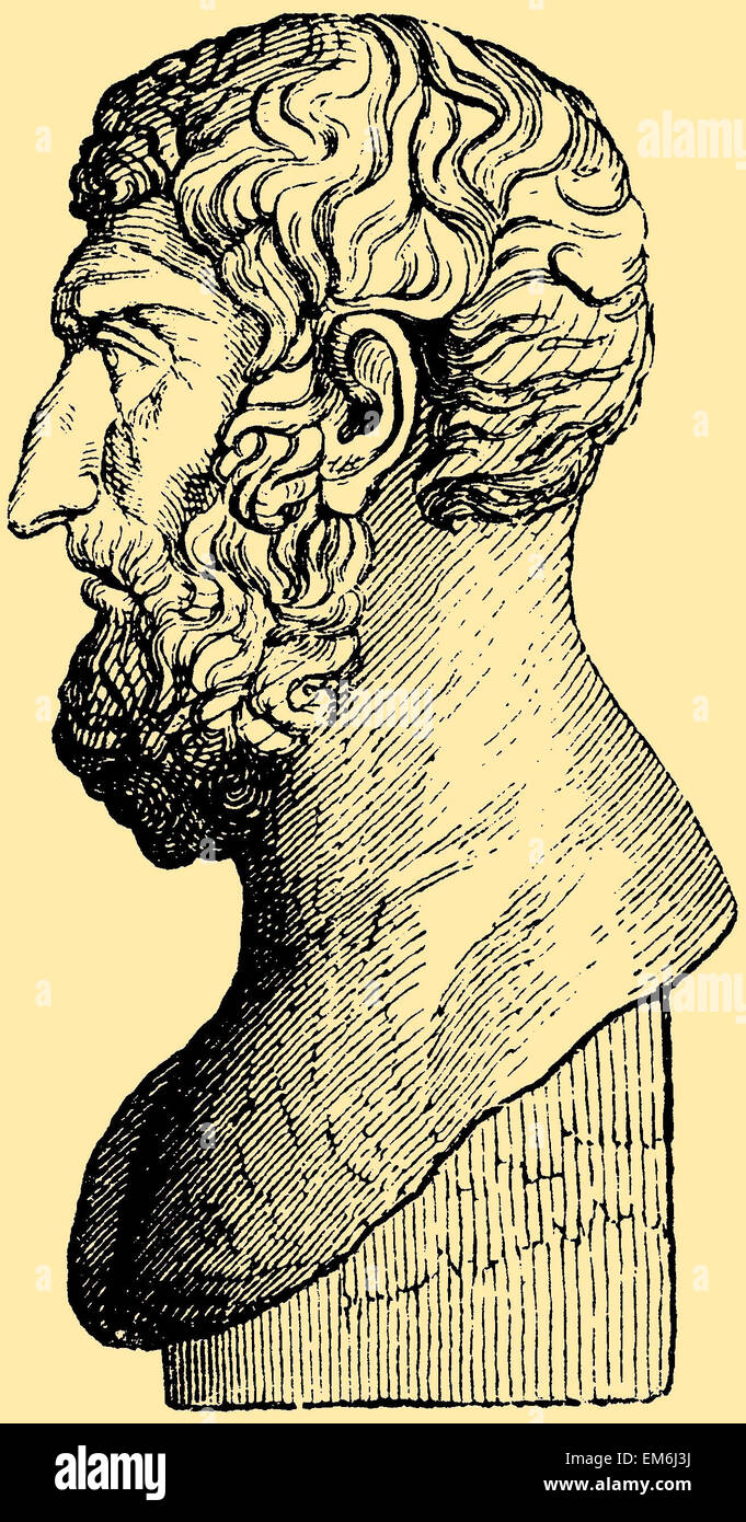 Épicure (341 BC - 270 BC), ncient philosophe grec et le fondateur de l ...