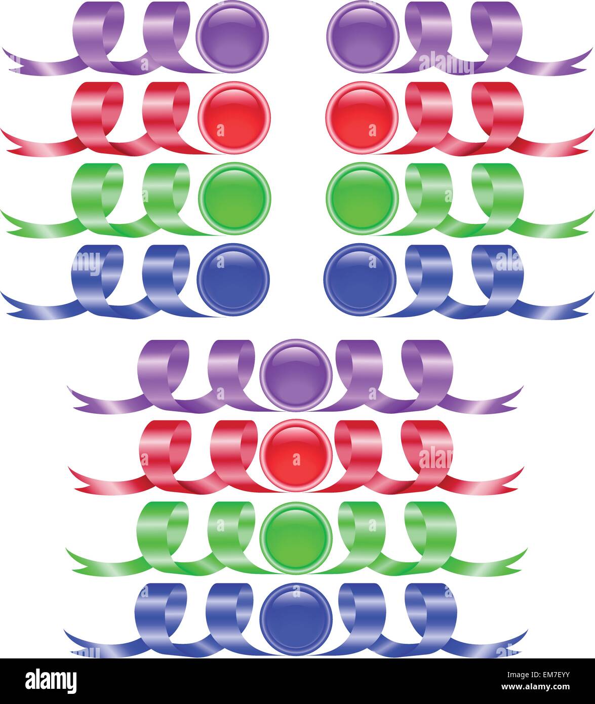 Rubans ronds Banque de photographies et d’images à haute résolution - Alamy