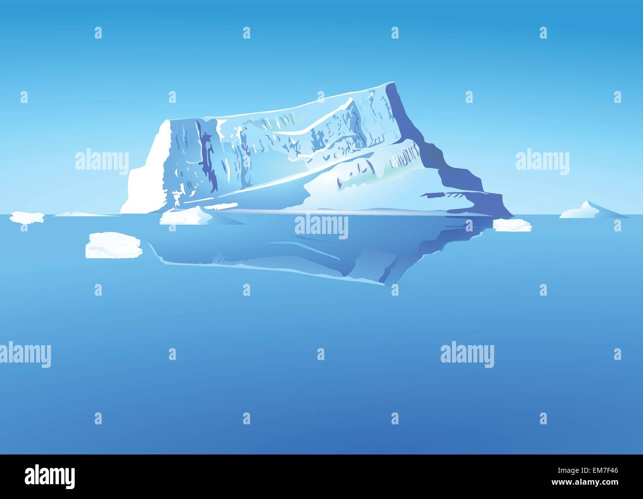 Mer de glace Banque d'images vectorielles - Alamy