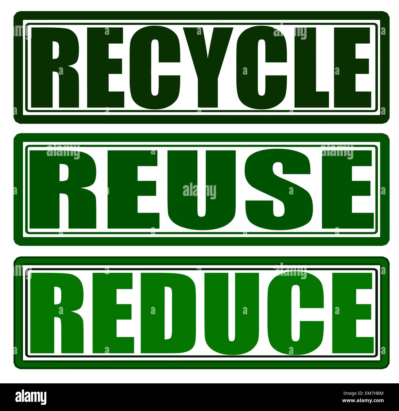 Réduire la réutilisation recycler Banque d'images détourées - Alamy