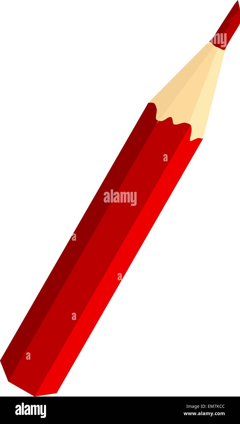Crayon de couleur rouge Banque de photographies et d’images à haute ...