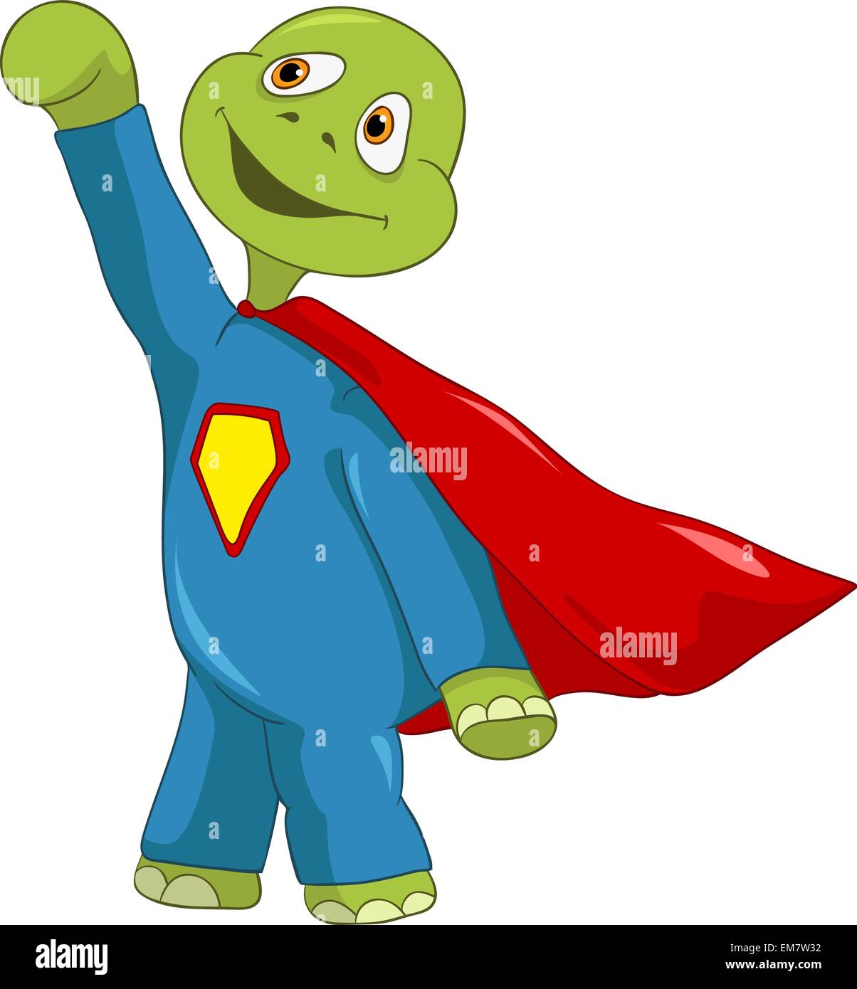 Cartoon illustration funny super hero Banque d'images vectorielles - Alamy