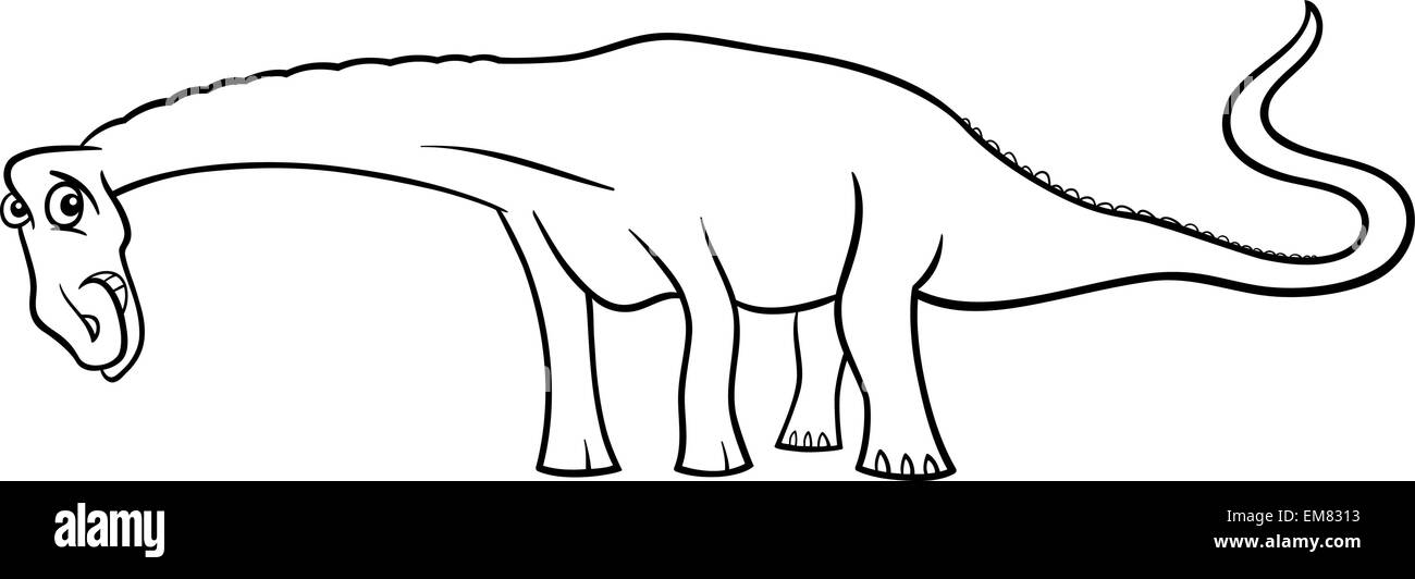 Dessin de dinosaure diplodocus Banque de photographies et d’images à haute résolution - Alamy