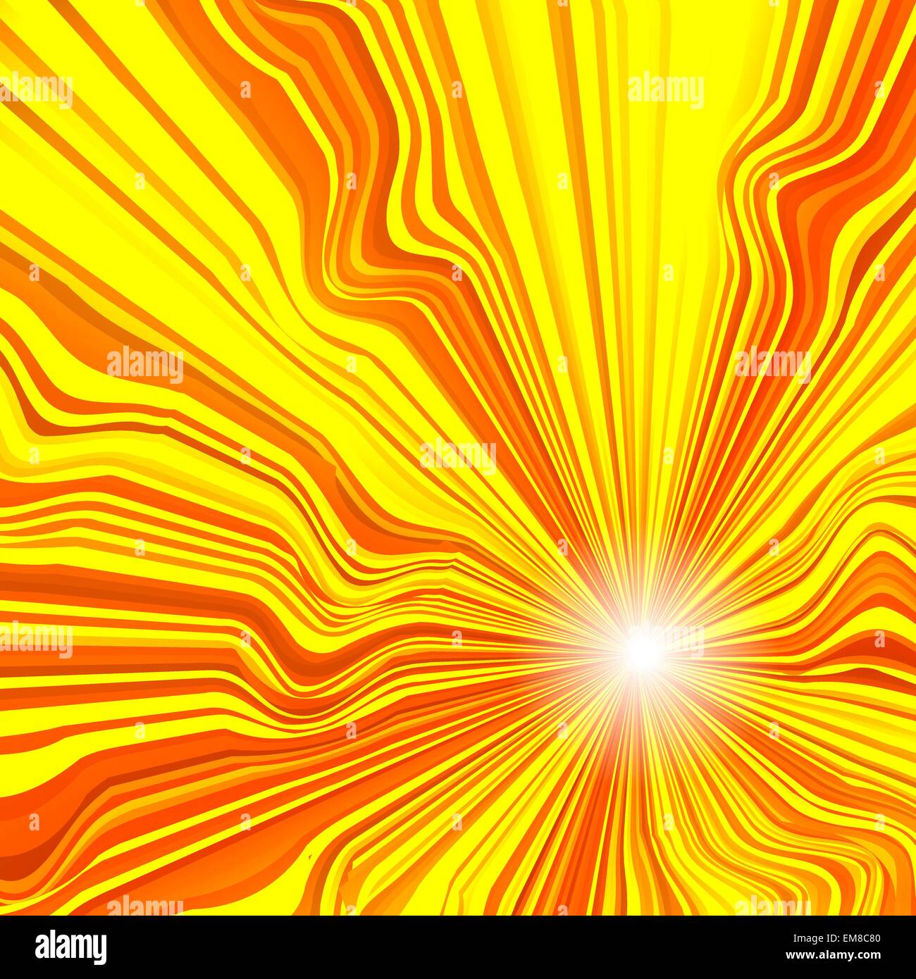 Soleil aveuglant Banque d'images vectorielles - Alamy