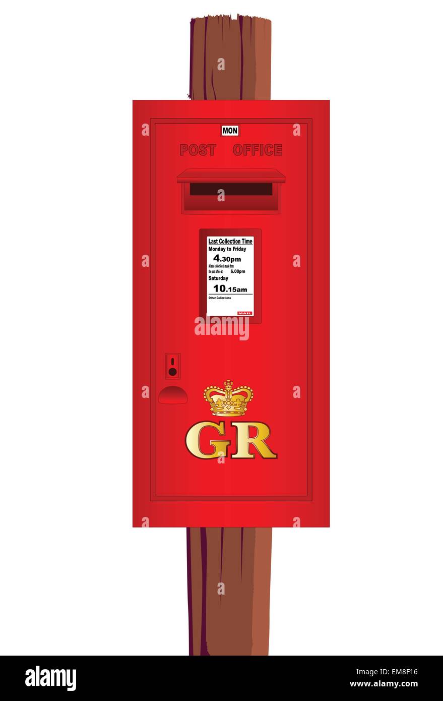 Pillar box Banque d'images vectorielles - Alamy
