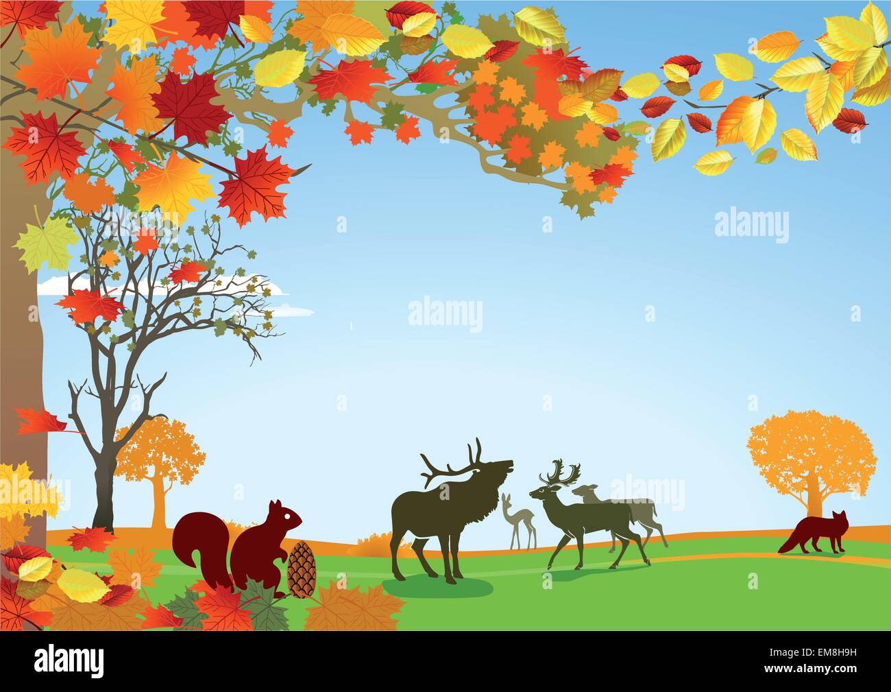 Automne sauvage Banque d'images vectorielles - Alamy