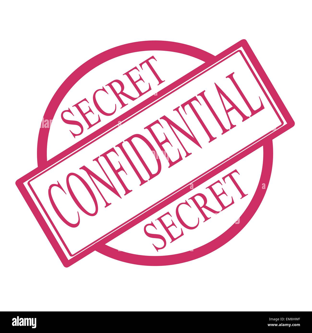 Timbre confidentiel Banque d'images vectorielles - Alamy