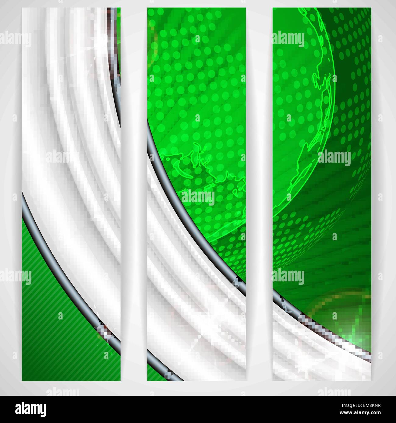 Eco green and gray vector Banque de photographies et d’images à haute ...