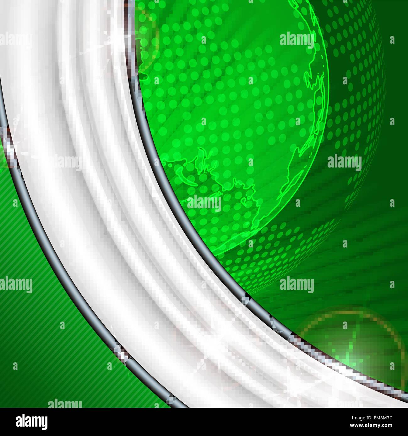 Eco green and gray vector Banque de photographies et d’images à haute ...