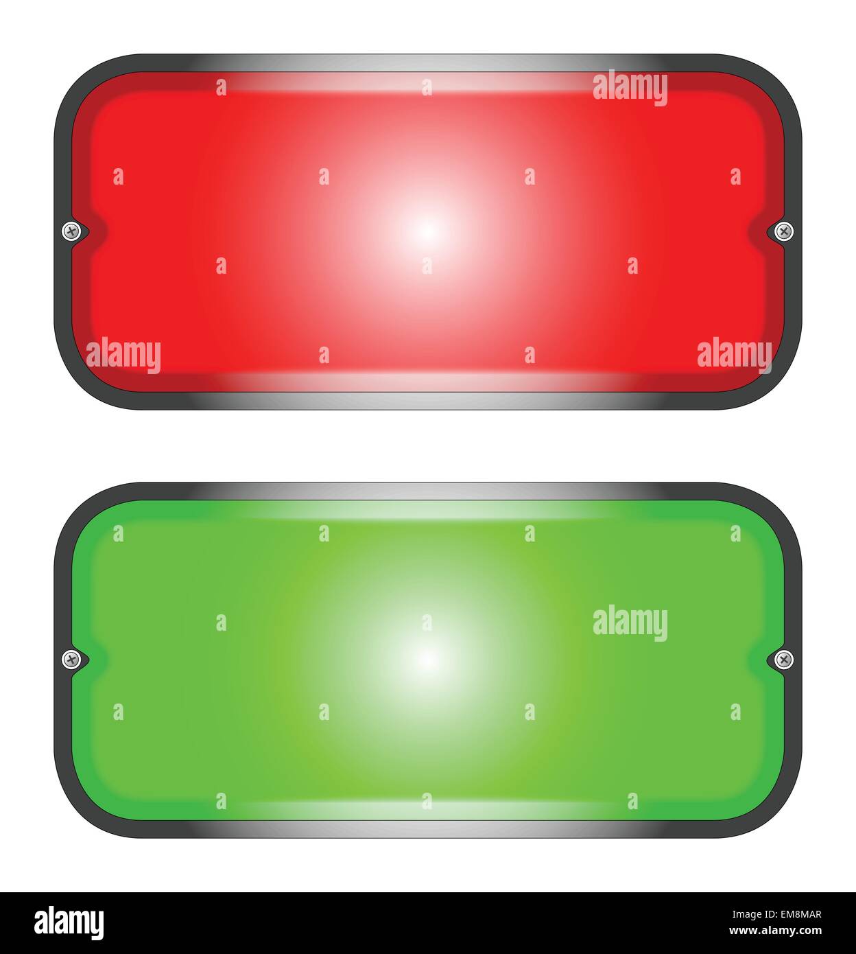 Feux de signalisation rouges Banque d'images vectorielles - Alamy