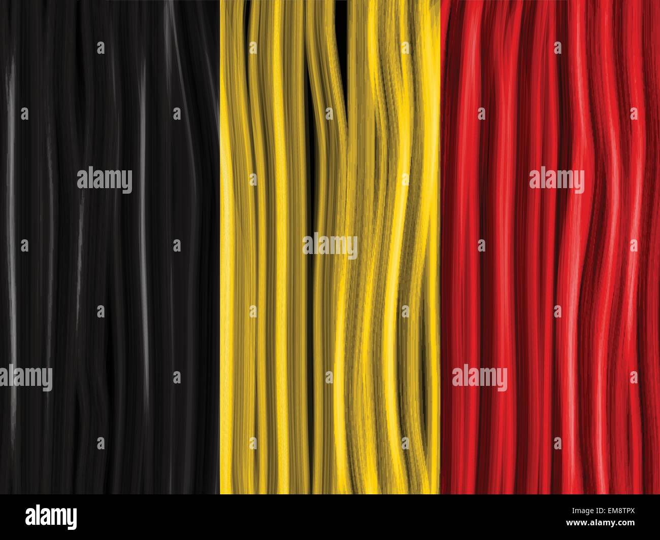 Drapeau belge flottant Banque d'images vectorielles - Alamy