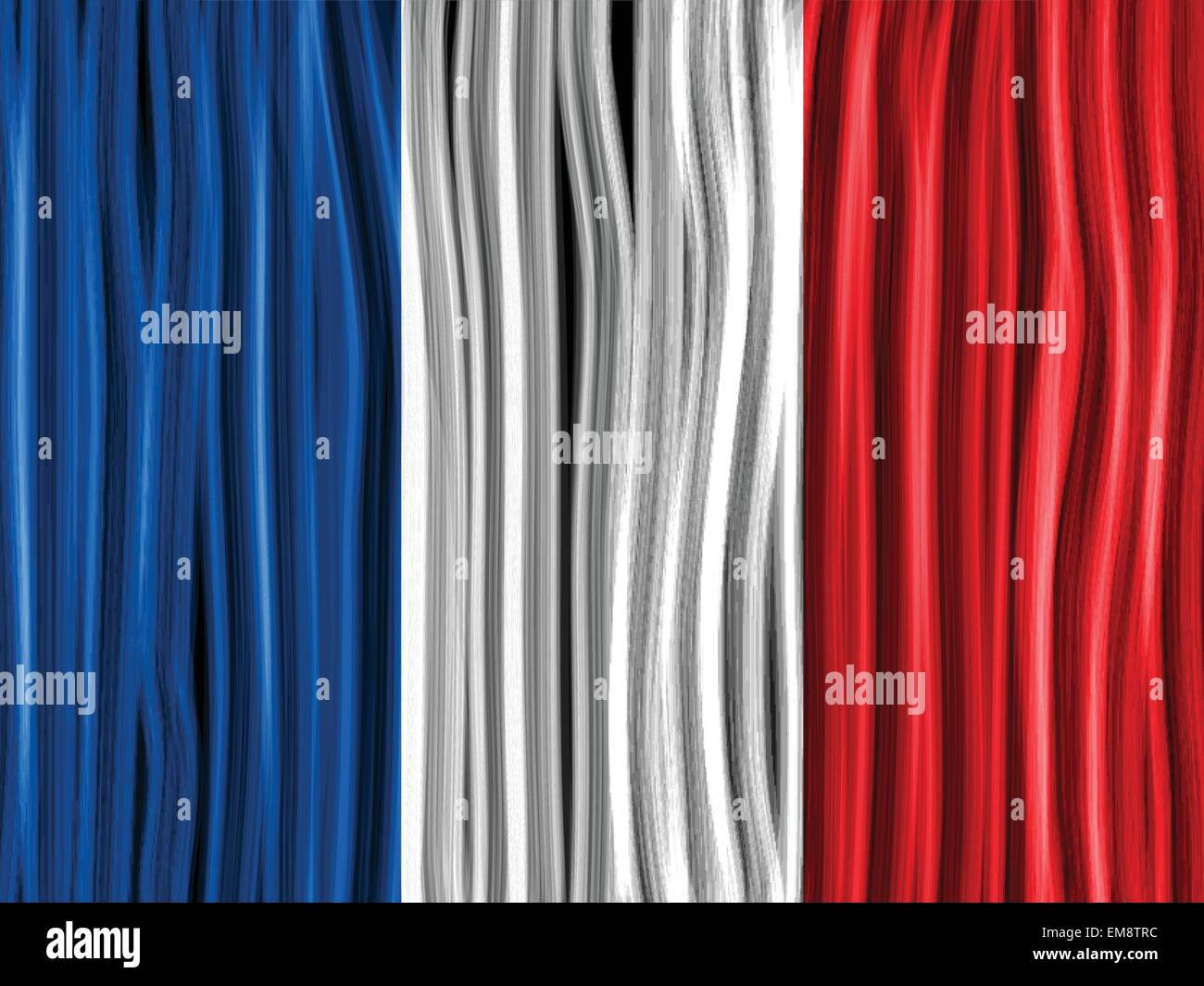 Drapeau France Tissu vague Texture Background Image Vectorielle Stock ...