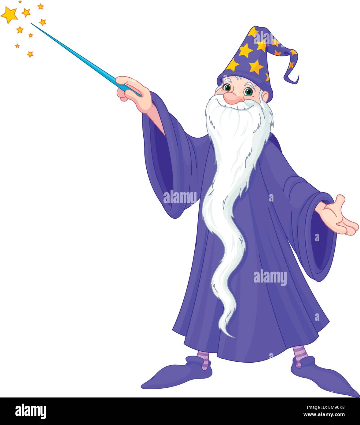 Merlin magicien dessin Banque de photographies et d’images à haute ...