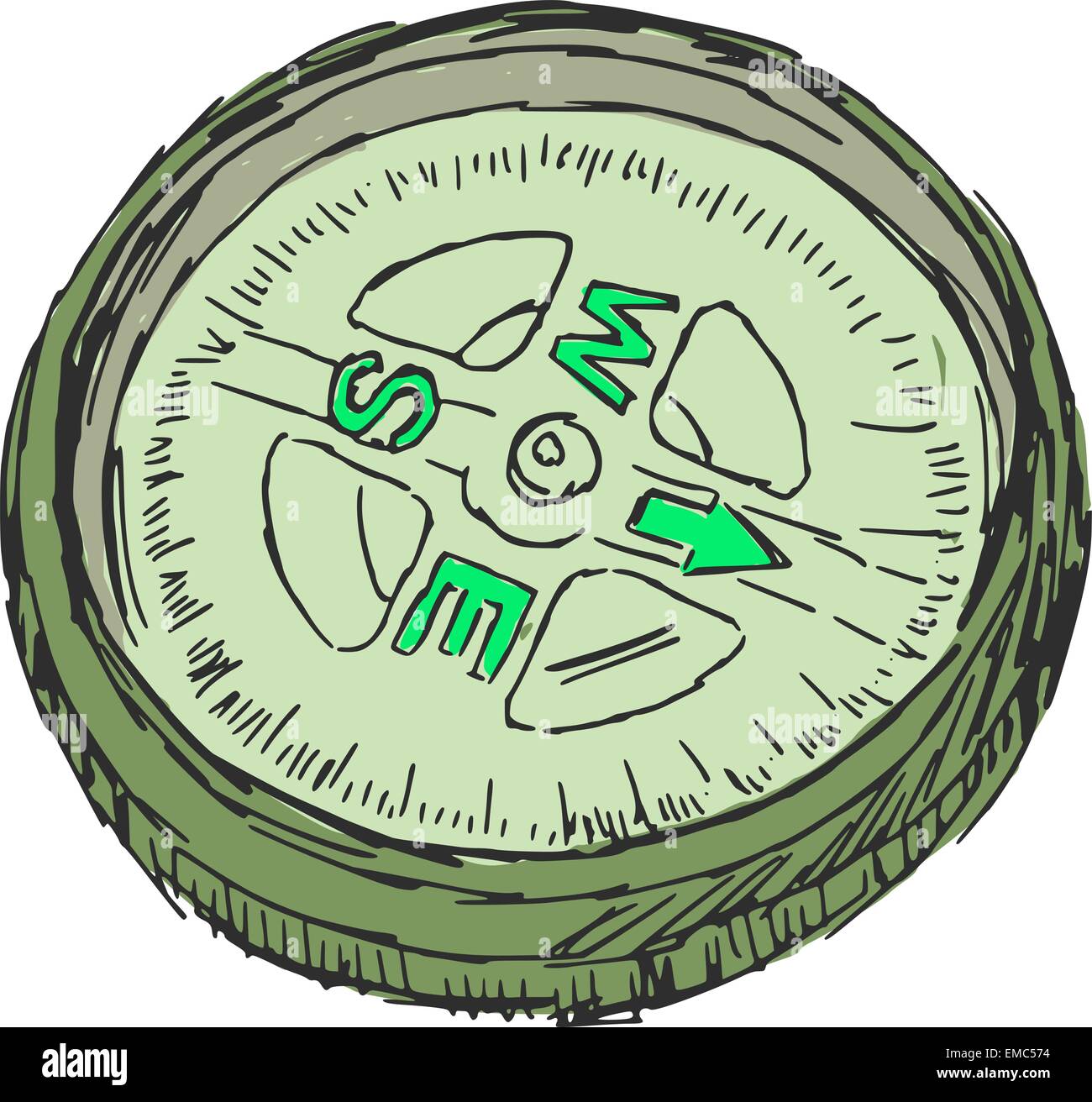 Boussole dessin animé Banque de photographies et d’images à haute ...