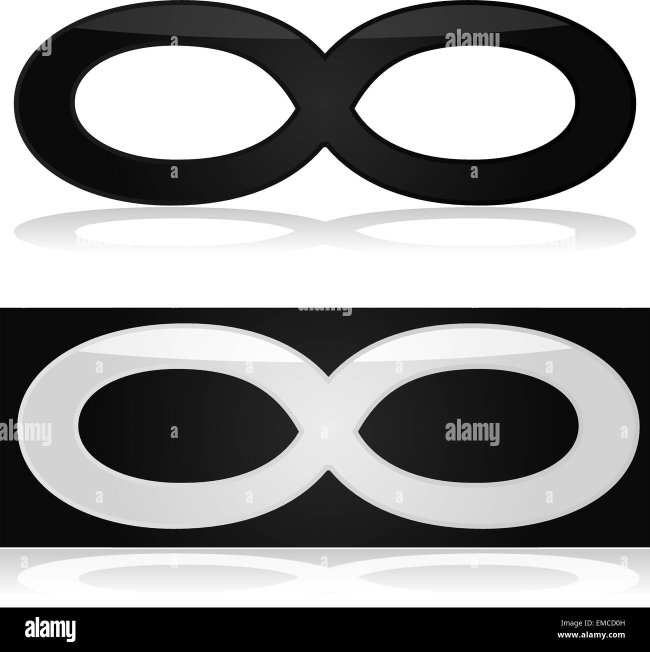 Infinity symbol tattoo Banque d'images vectorielles - Alamy