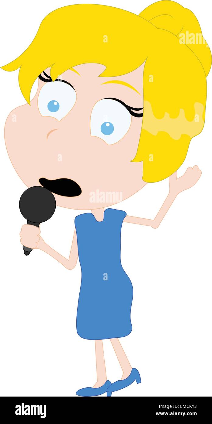 Girl cartoon cartoon girl Banque d'images vectorielles - Alamy