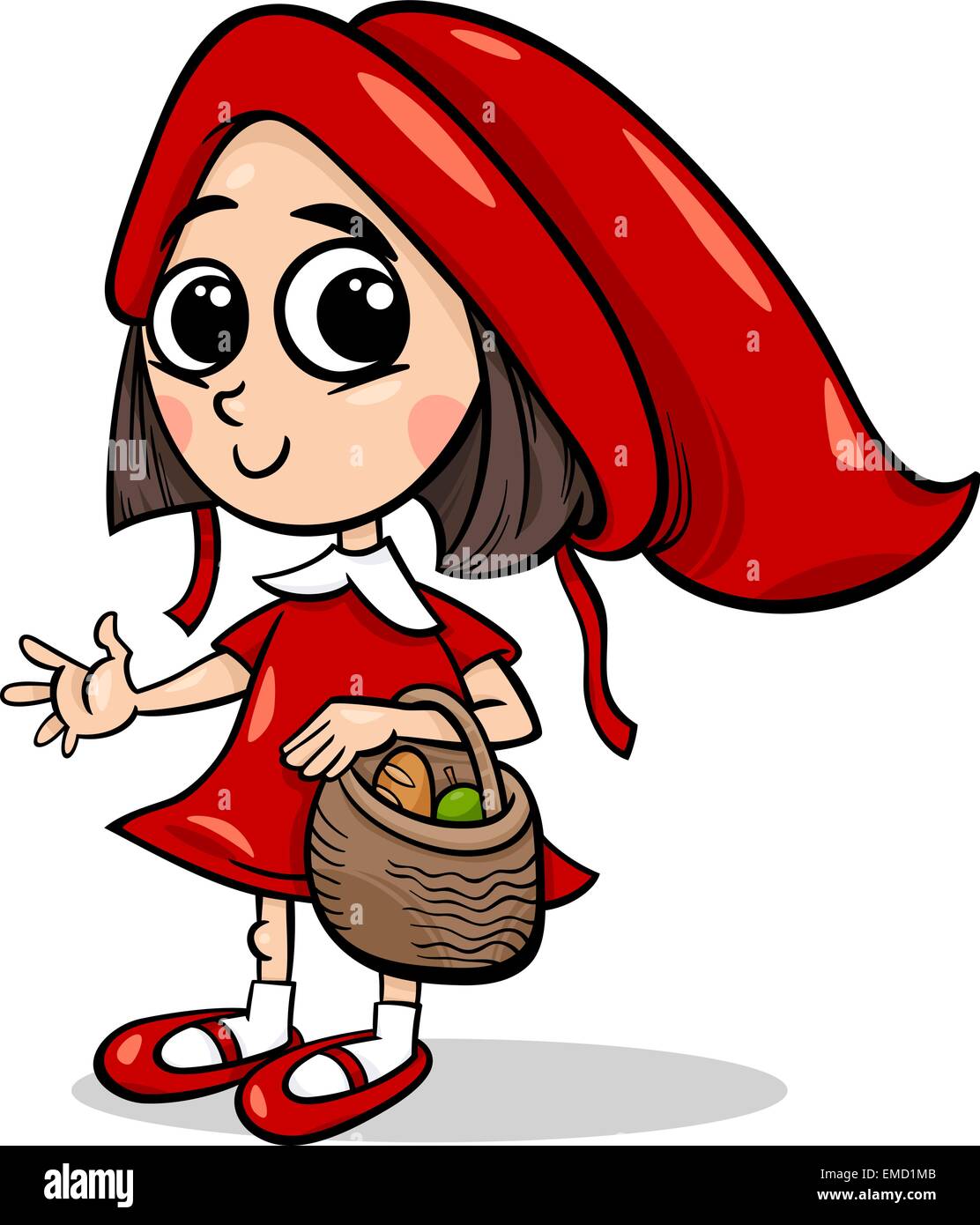 Le petit chaperon rouge dessin Banque d'images vectorielles - Alamy
