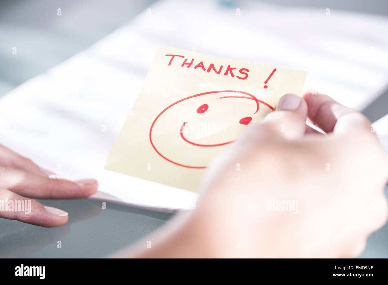 Thank you note Banque de photographies et d’images à haute résolution ...