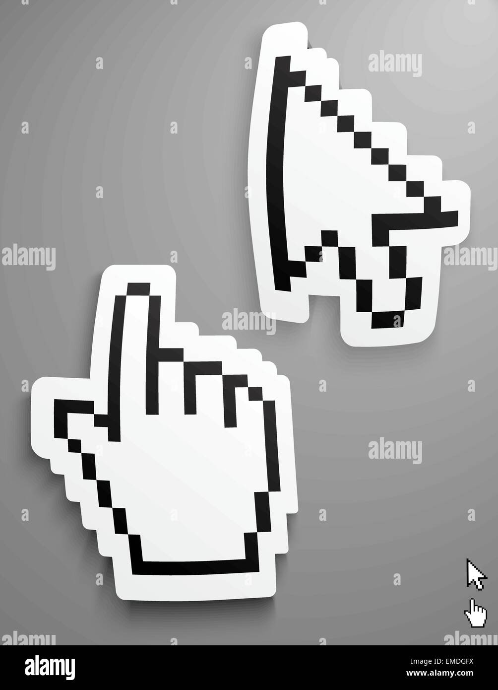Mouse cursors Banque d'images vectorielles - Alamy